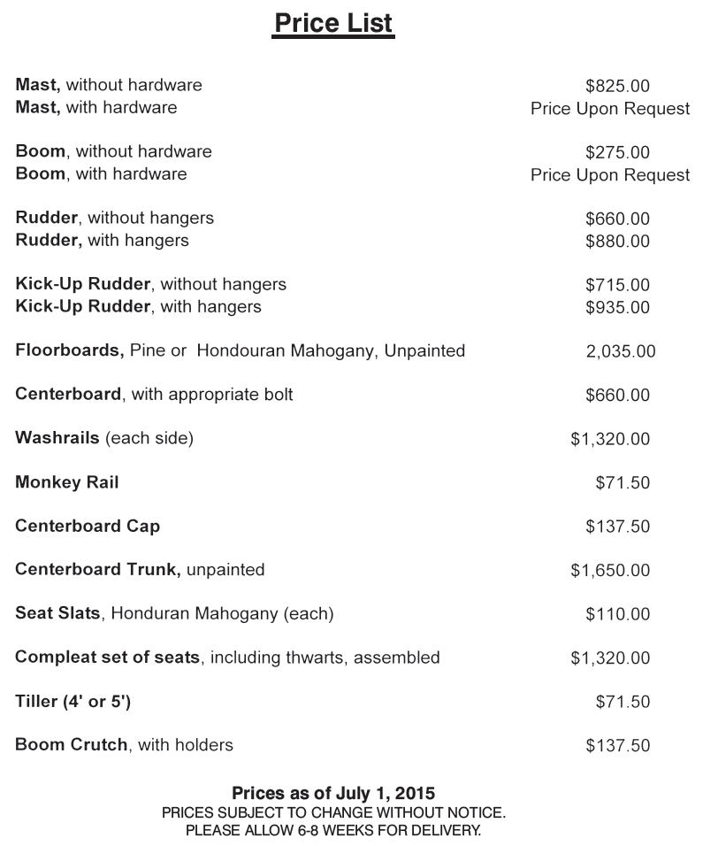 Parts List And Prices From Pert Lowell Co Inc 